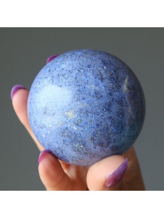 Satin Crystals | Art | Dumortierite Sphere Blue Can Do Crystal Ball ...